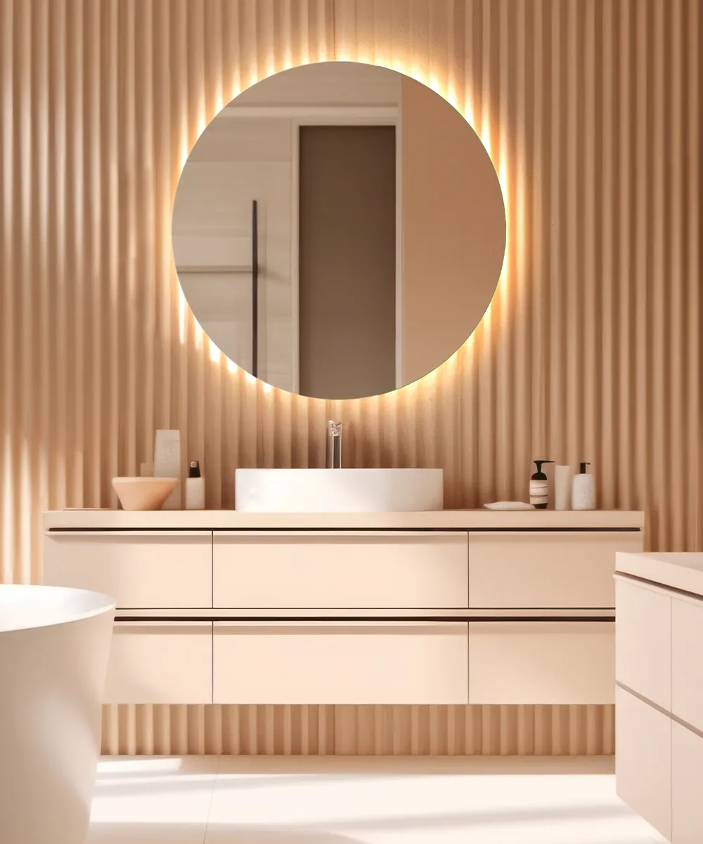 Luna™ LED Lighted Mirror Residential | Electric Mirror®